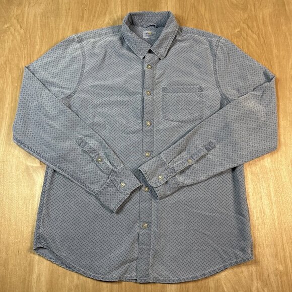 Marine Layer | Shirts | Marine Layer Mens Light Blue Long Sleeve Button ...